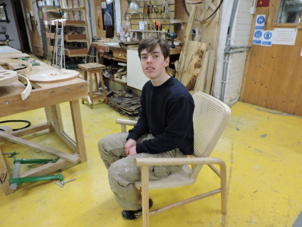 Cane, ash and veneer - Chippendale School of Furniture